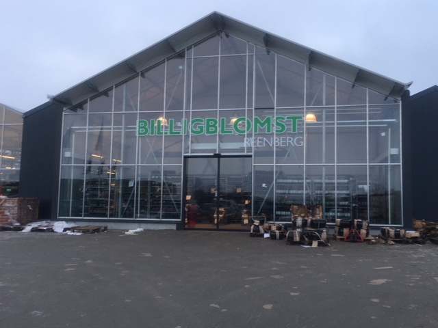 New garden centre build for Billig Blomst DK